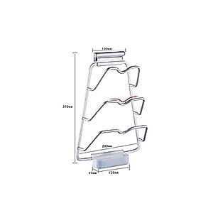 DOUBA Lid Portable Wall Hanging Pot Rack Cover Shelf Storage Space Aluminum Kitchen Organizer Hanger Dish Holder