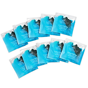 Conscious Coconut - Coconut Oil Facial Cleansing Wipes, On-the-go Makeup Remover from Virgin Coconut Oil, Individually Packed Organic Coconut Oil Wipes - For Face and Body (25 Count)