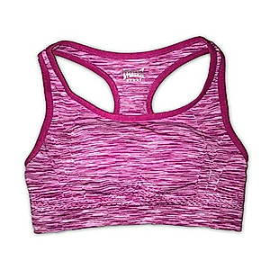 Everlast Women's Padded Sports Bra, Pink Space-Dye, S (Pack of 2)