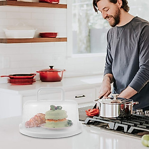 Kichvoe Portable Cheesecake Carrier Portable Cake Keeper transparent cake box plastic cake box Cake Storage Container Cake Containers Carriers Plastic Cake Containers