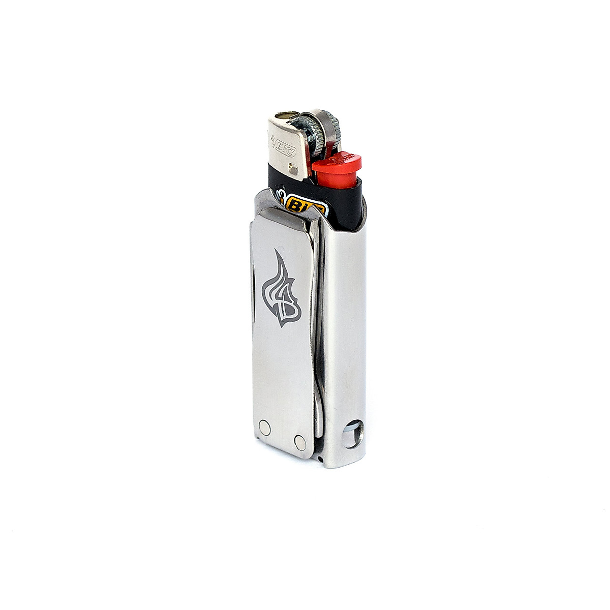 LighterBro Micro Compact Stainless Steel Lighter Sleeve