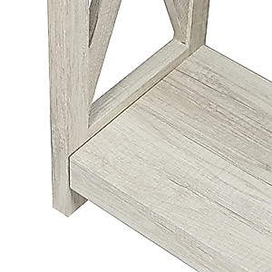 Rainbow Sophia Console Table Entryway Table Sofa Table, Modern Farmhouse Wood Console Table with 2-Tier Storage, 39 Inch, Sargent Oak/Dark Walnut