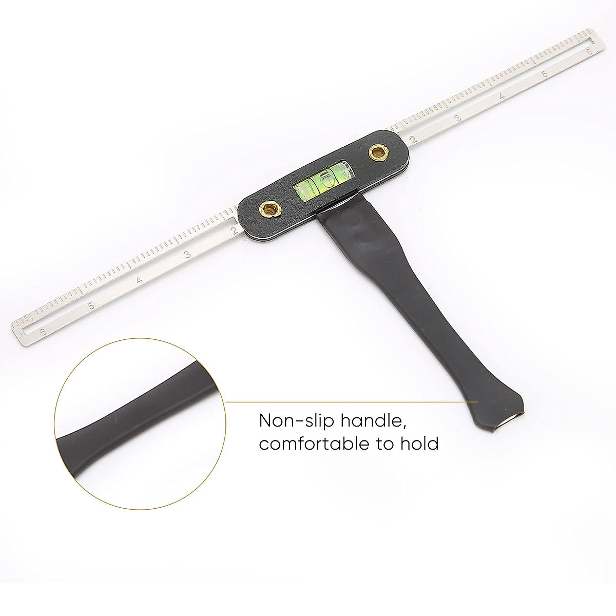 Eyebrow Ruler, Eyebrow Caliper Measuring Tool Eyebrow Shaper Stencil Stainless Steel Semi‑Permanent Eyebrow Makeup Template Ruler Tens Machine(Ⅳ (level balance ruler))