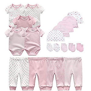 Kiddiezoom Unisex Baby Layette Essentials Giftset Clothing Set 19-Piece