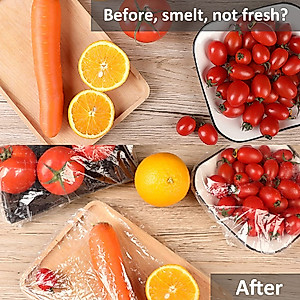 Fresh Keeping Bags, Plastic Sealing Bags Food Cover, Universal Kitchen Wrap Seal Fresh Keeping Caps Fresh Keeping Bags Covers,Plastic Stretchable Food Covers for Leftover And Meal Prep (100PCS)