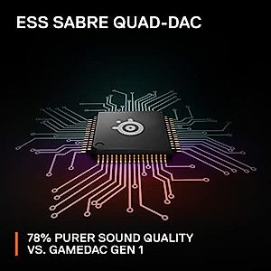 SteelSeries Arctis Nova ProMulti-System Gaming Headset - Premium Hi-Fi Drivers - Hi-Res Audio - 360° Spatial Audio - GameDAC Gen 2 - ESS Sabre Quad-DAC - Stealth Retractable Mic - PC, PS5, PS4, Switch