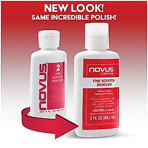 NOVUS-PK2-2 | Plastic Clean & Shine #1, Fine Scratch Remover #2 and Polish Mates Pack | 2 Ounce Bottles