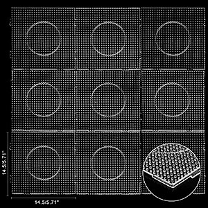 9pcs 5mm Large Square Fuse Beads Pegboards Plastic Beads Boards with Ironing Paper, Beads Tweezers for Kids Craft Beads