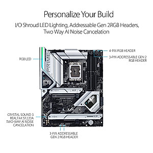 INLAND Micro Center Intel Core i7-12700K 12th Gen Alder Lake 12-Core (8P+4E) 3.6 GHz LGA 1700 125W Intel UHD Graphics 770 Desktop Processor with ASUS Prime Z690-A Gaming Motherboard