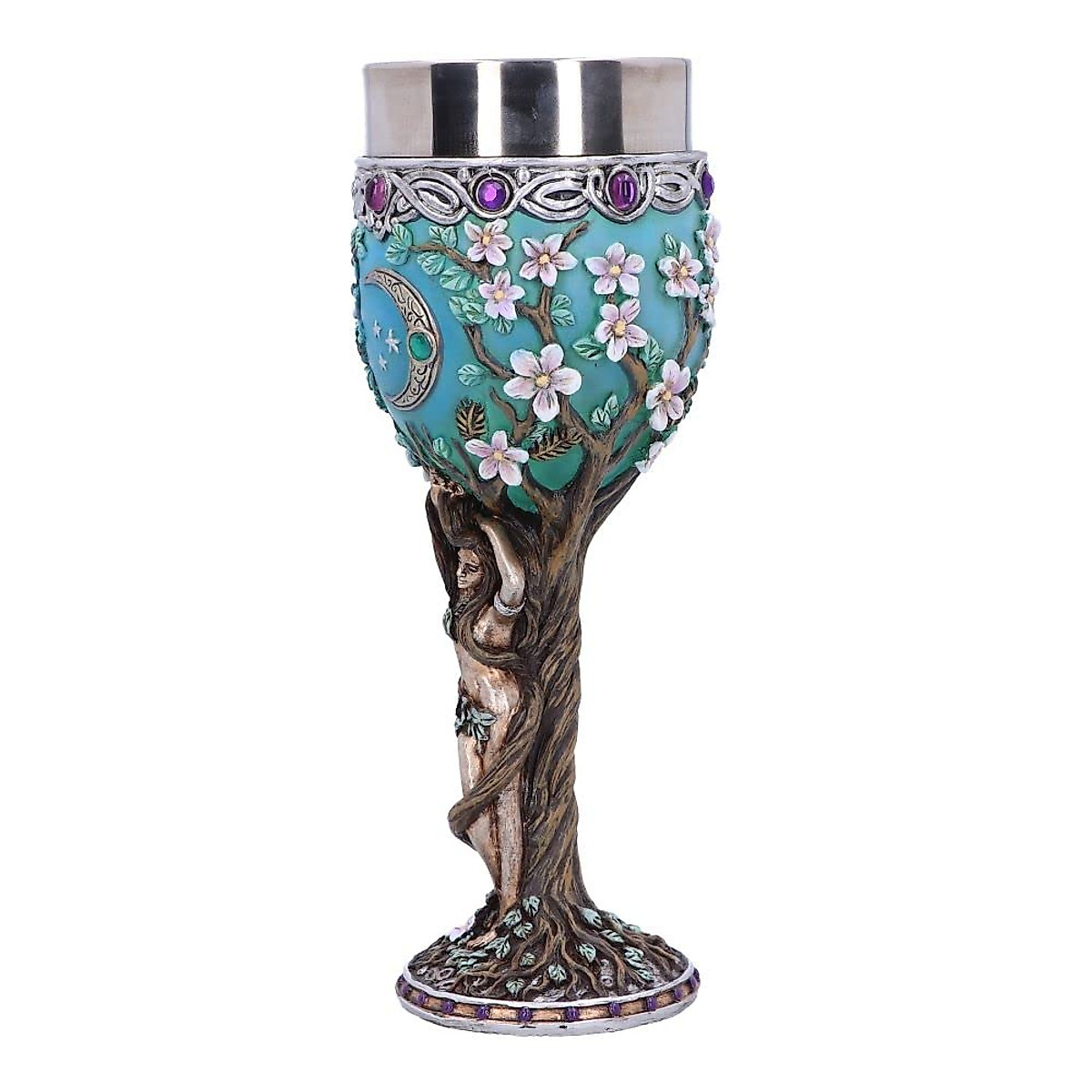 Nemesis Now Maiden Goblet, Blue, 20.8cm
