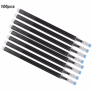 Refill Marking Pen 4 Colors Heat Erasable Fabric Pens DIY Leather Accessory Cross Stitch Sewing Accessories (Black)