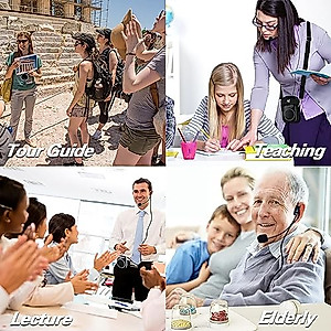WinBridge WB001 Portable Voice Amplifier with Headset Microphone Personal Speaker Mic Rechargeable Ultralight for Teachers, Elderly, Tour Guides, Coaches, Presentations, Teacher