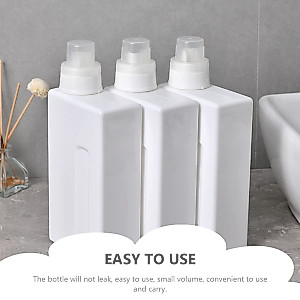 CIYODO 1000ml Empty Laundry Bottles Reusable Refillable Storage Bottle for Lotion Shampoo