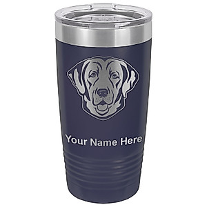 LaserGram 20oz Vacuum Insulated Tumbler Mug, Chesapeake Bay Retriever, Personalized Engraving Included (Navy Blue)