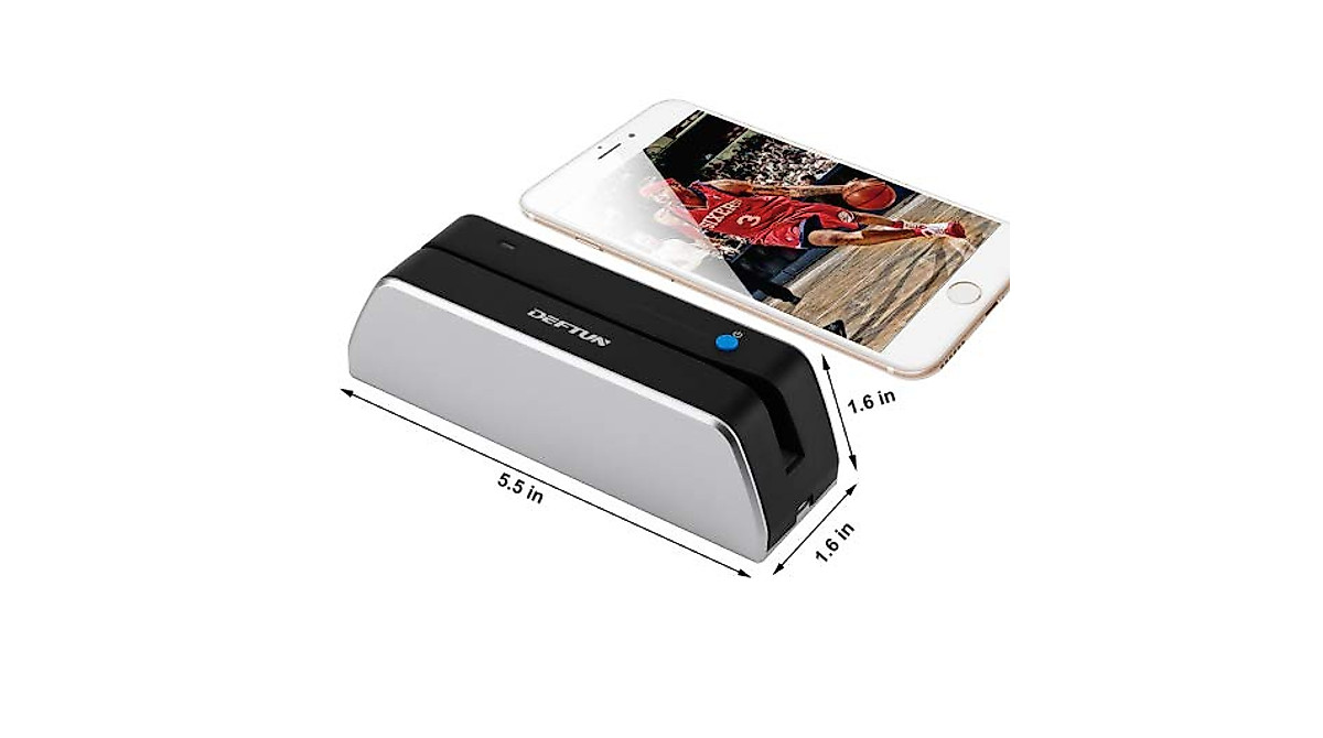 Bluetooth MSRX6 Credit Card Reader - Compact & Wireless Encoder