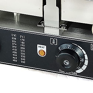 Veloqua 110V Commercial Taiyaki Waffle Maker Stainless Steel Commercial Taiyaki Waffle Maker Machine Great choice for bakeries, restaurants, kiosks, canteens, etc.