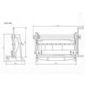 KAKA INDUSTRIAL 3-IN-1/30 Sheet Metal Shear 30-Inch Combination Sheet Metal Brake Cut Slip Roll Machine,Segments Press Brake Shear Roll Machine Segments Press Brake Shear Roll Machine