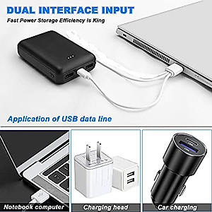 AWTOK Portable Charger Power Bank Apply for Heated Vest with USB DC Input Port, Portable Battery for Mobile Phone (5.0v 2.0A 10000mAh Power Bank)