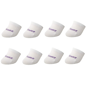 ZeroSock Womens Bamboo Viscose Toe Capper Socks With Grip (4 Pairs Per Box)