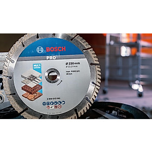 Bosch 1x PRO Multi Material Diamond Cutting Disc for Bore 22.23 and Large Angle Grinders (for Concrete, Reinforced Concrete, Ø 150 mm, Professional Accessory Large Angle Grinder)