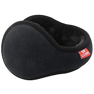 sazujinwu Winter Earmuffs for Men Women Unisex Fold Fleece Ear Muffs Women`s Ear Warmer Back Neck Earmuff