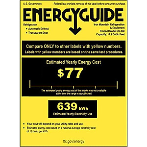 Procool Refrigeration Glass Door Upright Display Beverage Cooler, Merchandiser Refrigerator; 12.7 Cubic Ft.