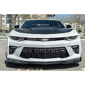 Replacement for 2016-Present Chevrolet Camaro SS 2019-Present Chevrolet Camaro LT LS RS | ZL1 Style Front Bumper Lower Lip Splitter (ABS Plastic - Matte Black)