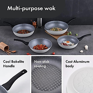 Neoflam Cast Aluminum Nonstick Wok | Easy to Use, Lightweight, Dishwasher Safe | Made in Korea (12", 30cm)