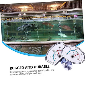 BESPORTBLE 12 Pcs Pointer Thermometer Fish Tank Digital Turtle Tank Aquarium Water Submersible Water Temperature Meter Aquarium Marina LCD Betta Fish Tank Dial Thermometer Number Abs Tub