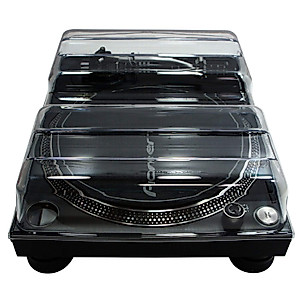 Harmony Audio Cases HC-DC3 Protective DJ Gear Saver Polycarbonate Hard Plastic Dust Cover Case Compatible with Pioneer PLX-1000 Turntable Deck (Includes Stretch Bands)