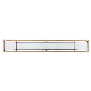 Southern Enterprises Bergen Narrow Metal Console Table, gold
