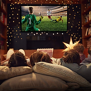 NIERBO Huge Large Projector Screen 300 inch of Canvas Material 16:9 Projection Movies Screen Outdoor Projection Screen for Church School Home Indoor 1.6 Gain Not Include Mount