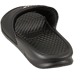 Nike Womens Benassi Just Do It Slide Sandal (BLACK/ROSE/GOLD, numeric_7)