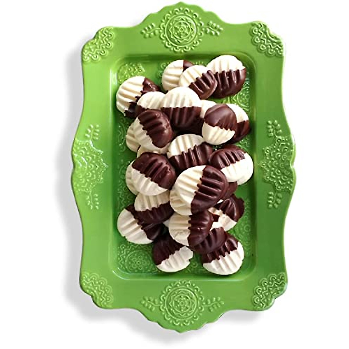 Temp-tations 11"x7" Cookie Sheet, Platter, Shallow Tray or Replacement Lid-It (Mila, Moroccan Green)