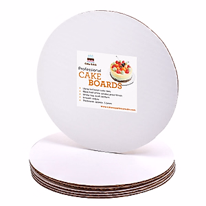 8" Round Coated Cakeboard, 6 ct.