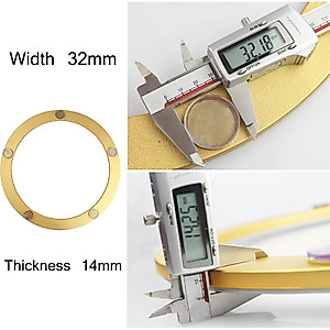 Cold Rolled Steel Lazy Susan Bearing - Swivel Base Gold, With Soft Rubber Pad, Prevents Offset, Strong Suction, Thickness 14mm, Robust And Durable, Rotating Bearing Turntable
