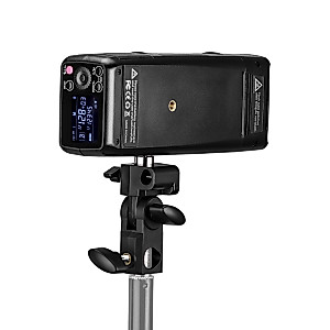 Flashpoint eVOLV 200 R2 TTL Pocket Flash Kit - 200Ws, 1/8000 HSS, 500 Full Power Flashes, 0.01-1.8s Recycling w/2900mAh Battery, Bare Bulb/Speedlite Flash Head Monolight for Strobe Light Photography