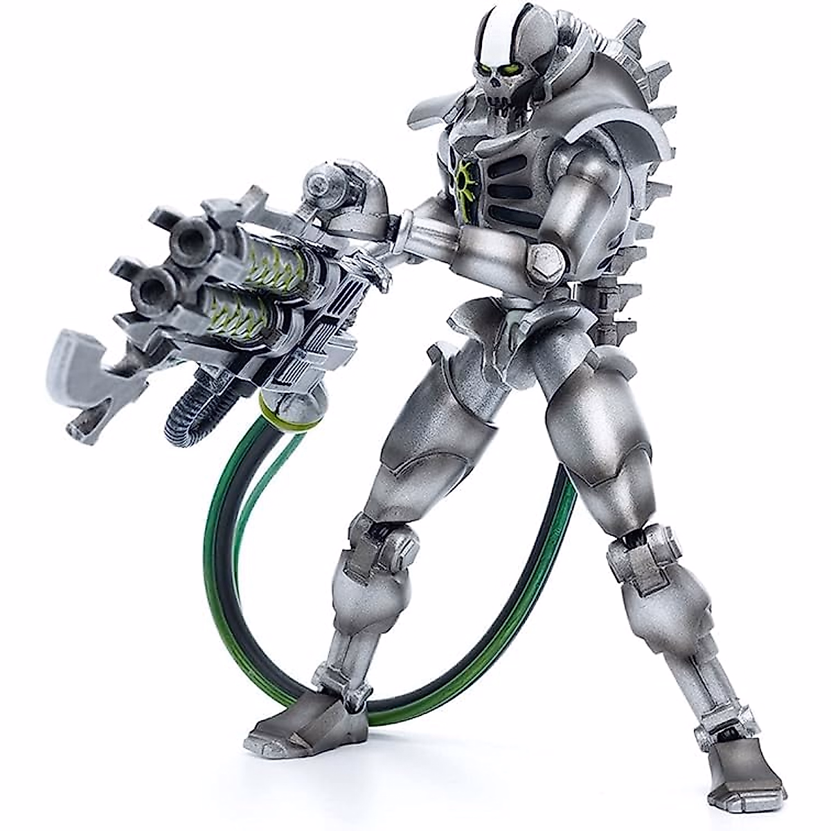 JoyToy 1/18 Warhammer 40,000 Action Figure Necrons Sautekh Dynasty Immortal with Gauss Blaster Collection Figure