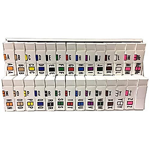 Doctor Stuff - File Folder Labels, Reynolds & Reynolds ColorFile Compatible Alphabet Labels - Letter N, Orange, 3/4" x 1-1/2", Roll of 500