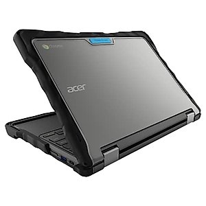 Gumdrop DropTech Case Fits Acer Chromebook Spin 511/R753T (2-in-1). Designed for K-12 Students, Teachers and Classrooms-Drop Tested, Rugged, Shockproof Bumpers for Reliable Device Protection – Black
