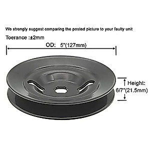 q&p Spindle Pulley Replaces M155979 OD: 5" (127mm)