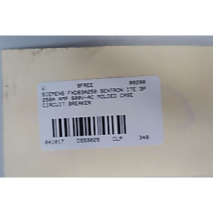 SIEMENS FXD63A250 SENTRON ITE 3P 250A AMP 600V-AC CIRCUIT BREAKER D559029