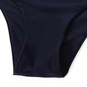 OMKAGI Women Bandeau Bikini Swimsuits Cheeky Off Shoulder Bathing Suit(XL,38-Floral)