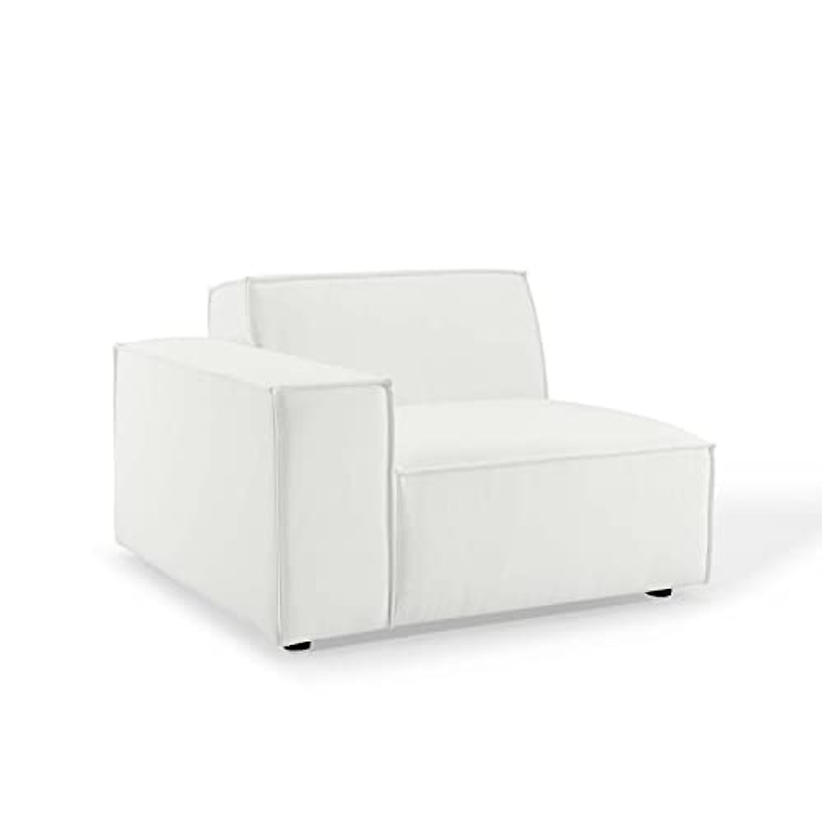 Modway Restore Upholstered Fabric Sectional, 3 Seater Sofa, White