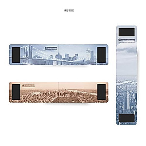 Psaris Productions Set of 6 Large New York Magnetic Bookmarks with "Soft Touch" Silky Smooth Coating #2. Made in USA