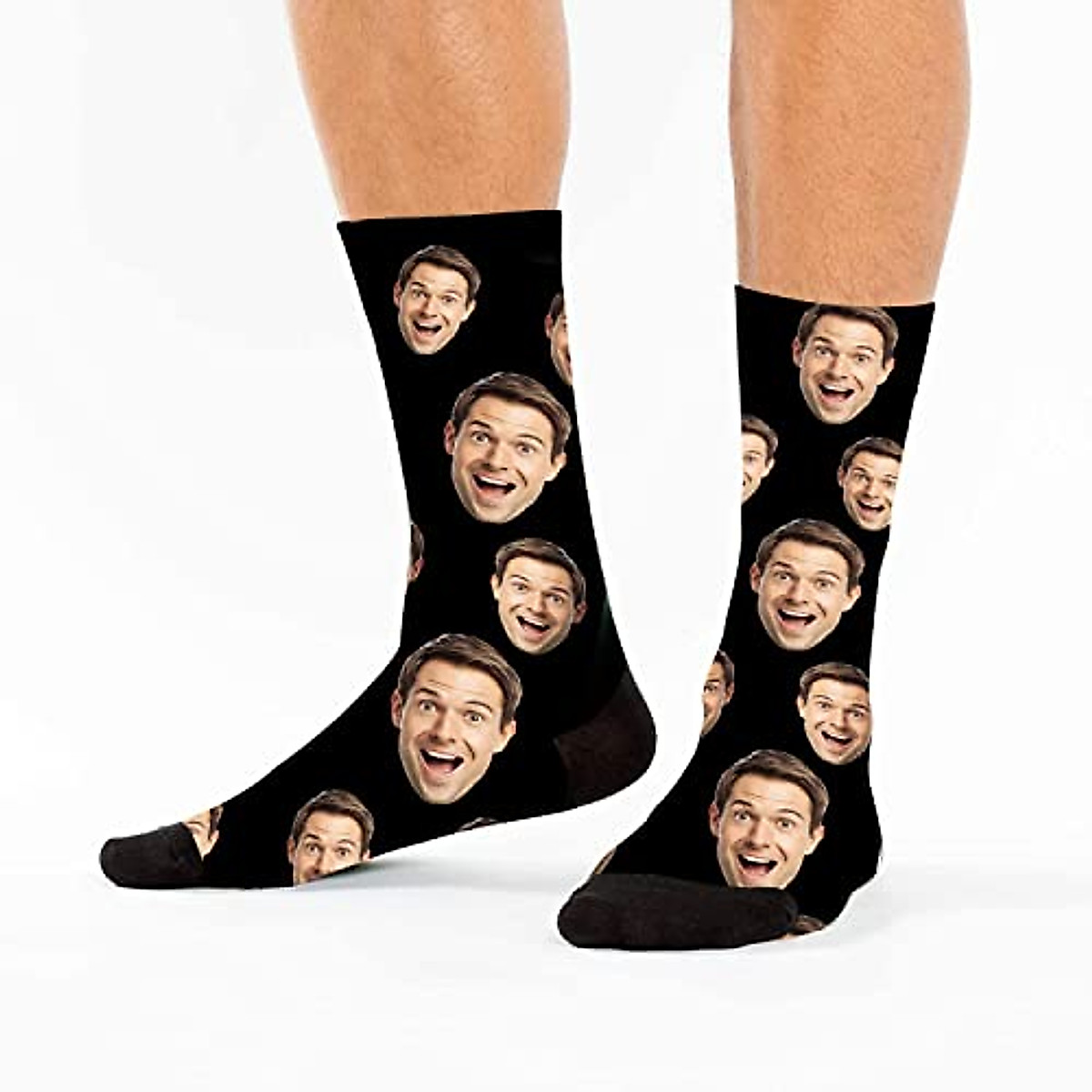 Yofair Custom Face Socks for Men Personalized Funny Socks with Picture Customized Socks Couples Christmas Gag Gifts for Women