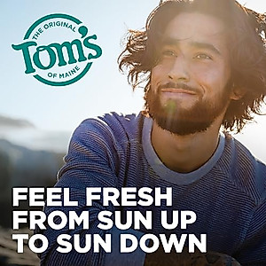 Tom's of Maine Long-Lasting Aluminum-Free Natural Deodorant for Men, Mountain Spring, 2.8 oz. 3-Pack (Packaging May Vary)