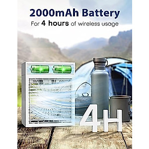 Mini Portable Air Conditioners, 3 IN 1 Evaporative Air Cooler, 2000mAh Battery Powered & USB Rechargeable, 3 Speeds Humidify Air Cooler, Small Air Conditioner Portable for Room Car Office Camping