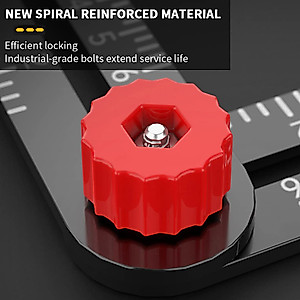 Multi Angle Aluminum Alloy Measuring Ruler, 16-Sided Angle Measurement Tool with Hole Punch Locator, Aluminum Alloy Multi-Function Angle Ruler (16-Sided)