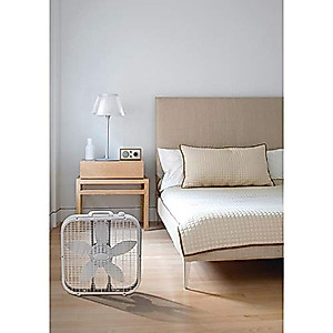 Lasko 20 INCH Box Fan with SAVESMART technology, WHITE